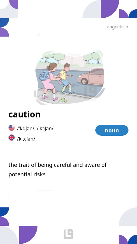 Definition & Meaning of "Caution" | Picture Dictionary