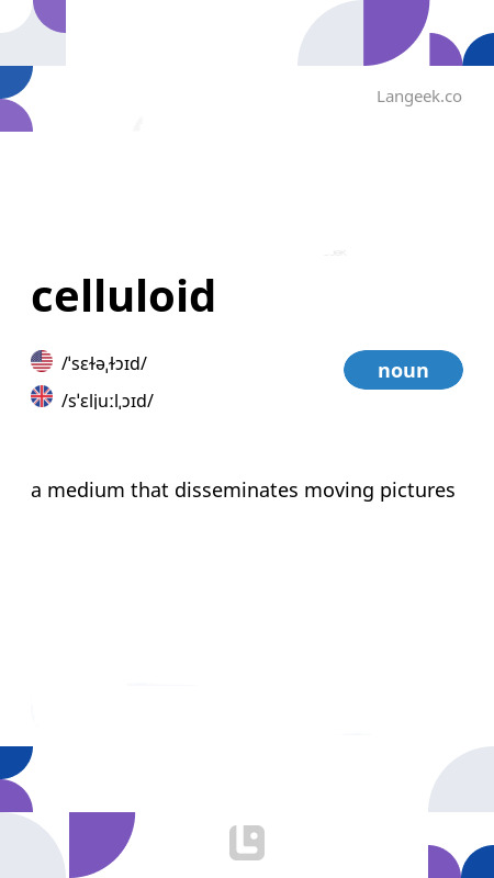 Definition & Meaning of "Celluloid" | Picture Dictionary