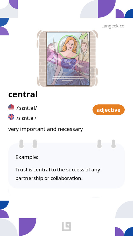 Definition & Meaning of "Central" | Picture Dictionary