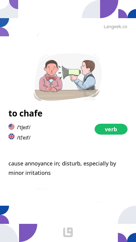 Definition & Meaning of "Chafe" | Picture Dictionary