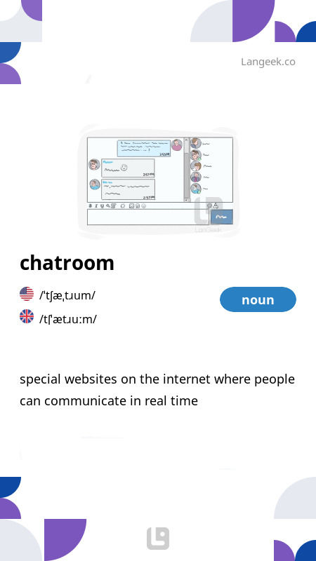Definition & Meaning of "Chatroom" | Picture Dictionary
