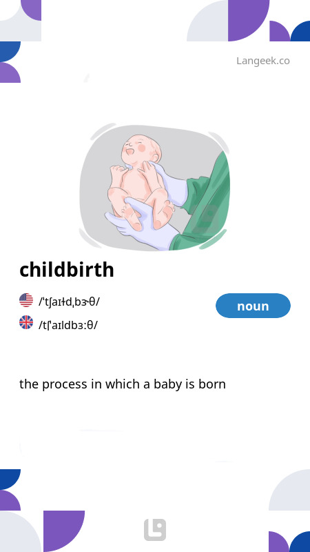Definition & Meaning of "Childbirth" | Picture Dictionary