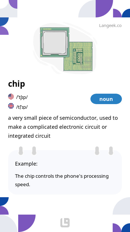 Definition & Meaning of "Chip" | LanGeek