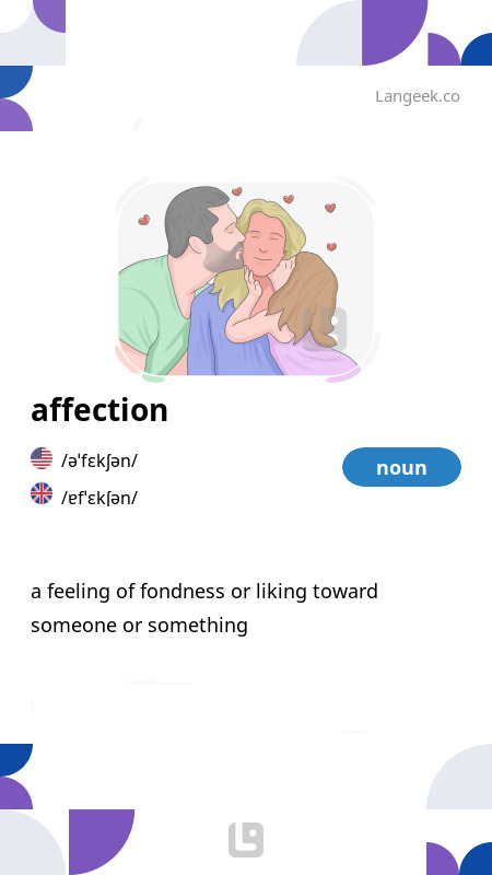 Definition & Meaning of "Affection" | Picture Dictionary