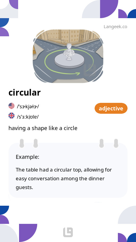 Definition & Meaning of "Circular" | Picture Dictionary