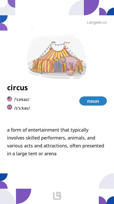 Definition & Meaning of "Circus" | Picture Dictionary