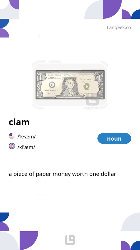 Definition & Meaning of "Clam" | Picture Dictionary