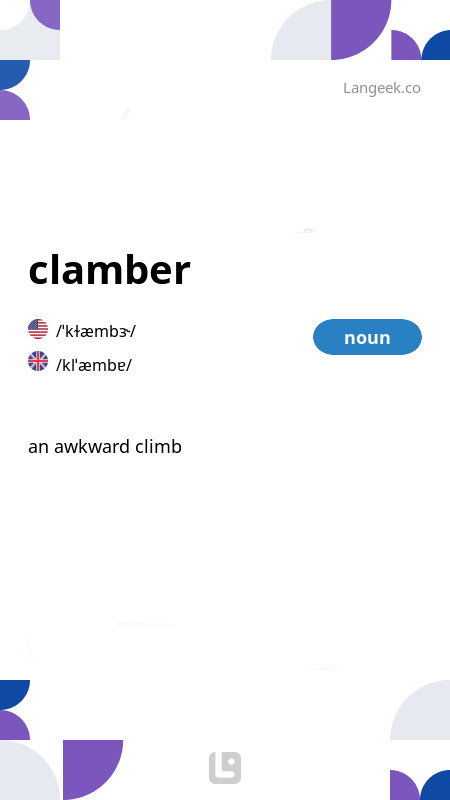 Definition & Meaning of "Clamber" | Picture Dictionary