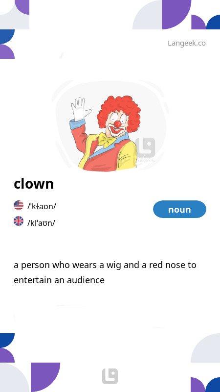 Definition & Meaning of "Clown" | Picture Dictionary