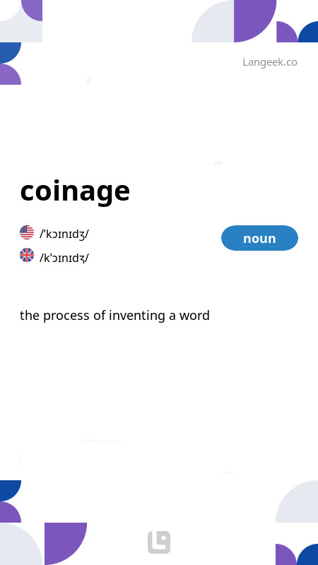 Definition & Meaning of "Coinage" | Picture Dictionary