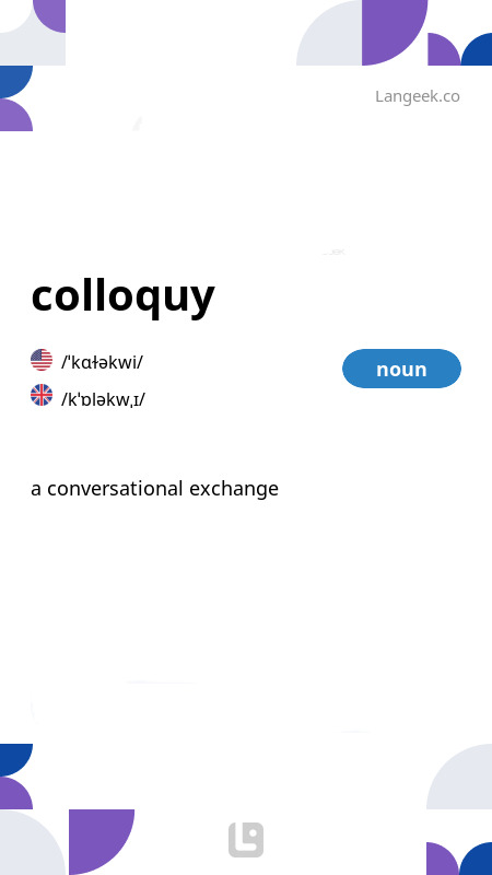 Definition & Meaning of "Colloquy" | Picture Dictionary
