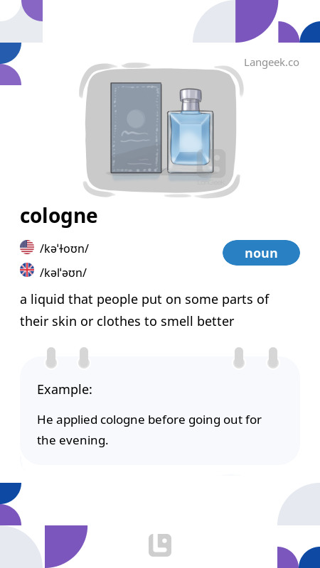 Definition & Meaning of "Cologne" | Picture Dictionary