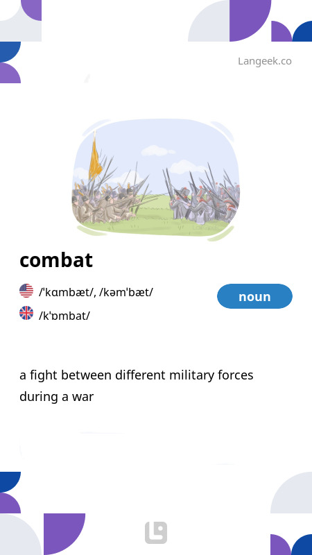 Definition & Meaning of "Combat" | Picture Dictionary