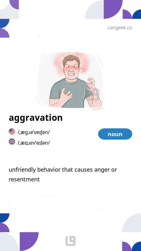 Definition & Meaning of "Aggravation" | Picture Dictionary