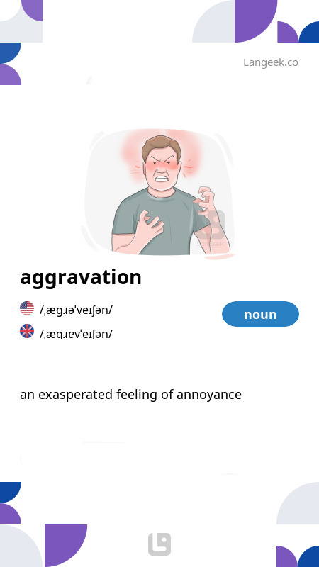 Definition & Meaning of "Aggravation" | Picture Dictionary