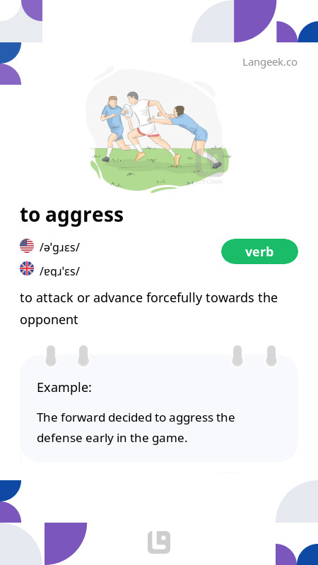 Definition & Meaning of "Aggress" | Picture Dictionary