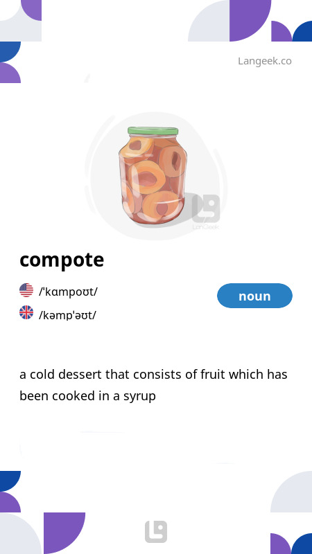 Definition & Meaning of "Compote" | Picture Dictionary