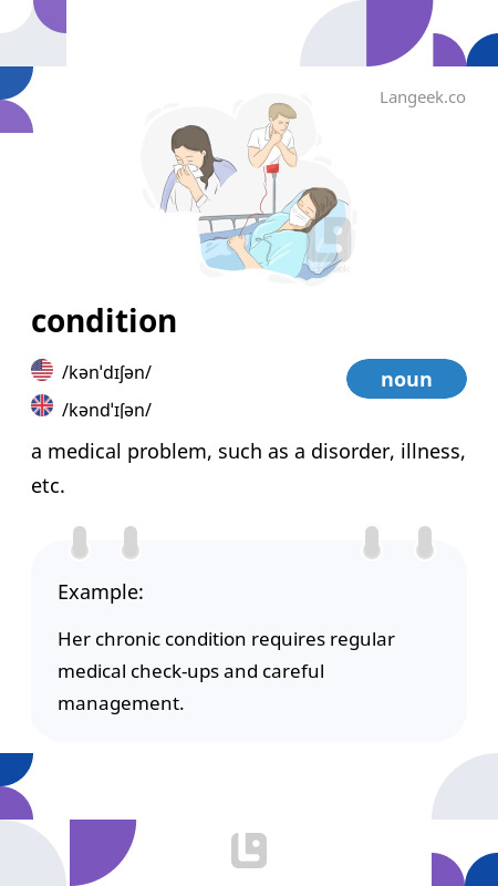 Definition & Meaning of "Condition" | Picture Dictionary