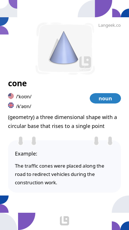 Definition & Meaning of "Cone" | Picture Dictionary