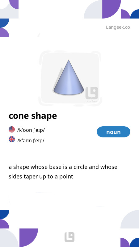 Definition & Meaning of "Cone shape" | Picture Dictionary