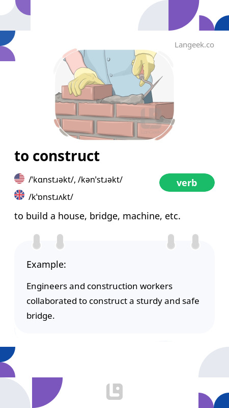 Definition & Meaning of "Construct" | Picture Dictionary
