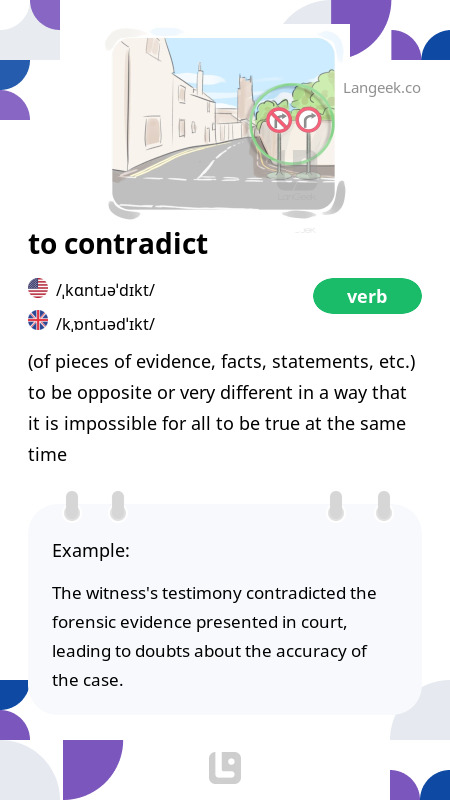 Definition & Meaning of "Contradict" | Picture Dictionary