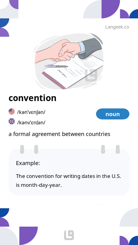 Definition & Meaning of "Convention" | Picture Dictionary