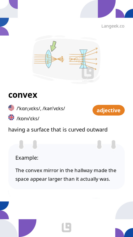 Definition & Meaning of "Convex" | LanGeek