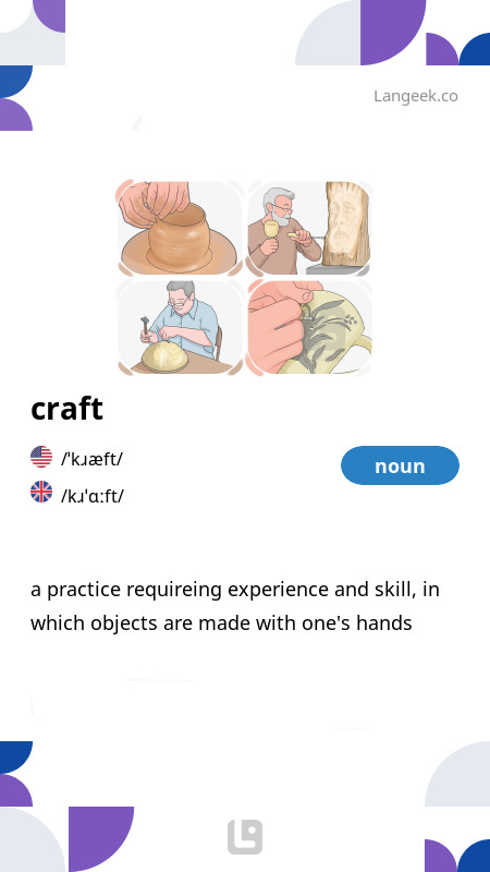 Definition & Meaning of "Craft" | Picture Dictionary