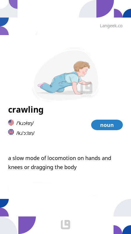 Definition & Meaning of "Crawling" | LanGeek