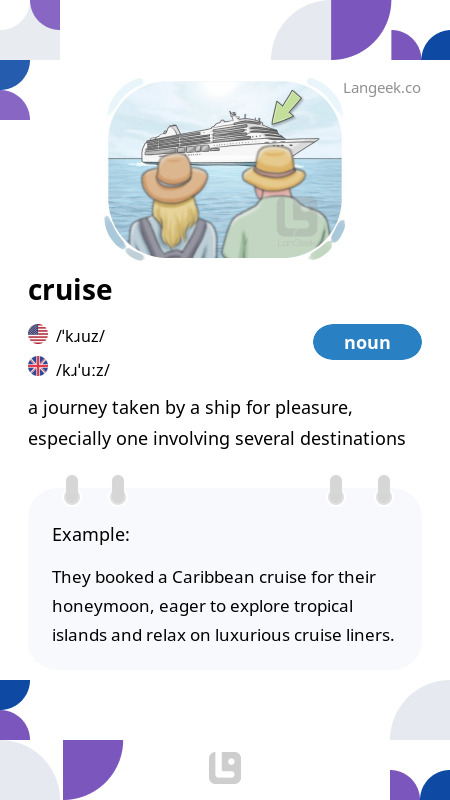 Definition & Meaning of "Cruise" | Picture Dictionary