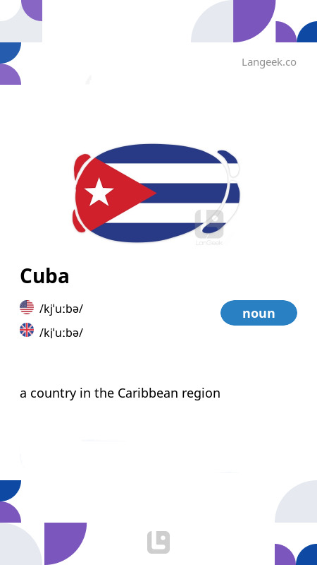 Definition & Meaning of "Cuba" | Picture Dictionary