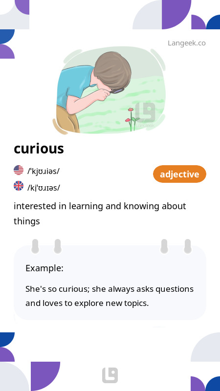 Definition & Meaning of "Curious" | LanGeek