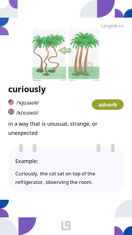 Definition & Meaning of "Curiously" | Picture Dictionary