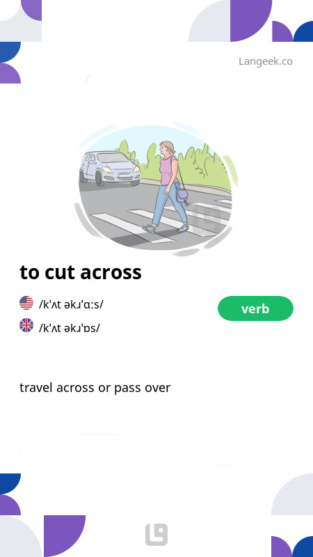 Definition & Meaning of "Cut across" | Picture Dictionary