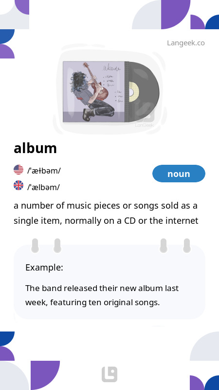 Definition & Meaning of "Album" | Picture Dictionary