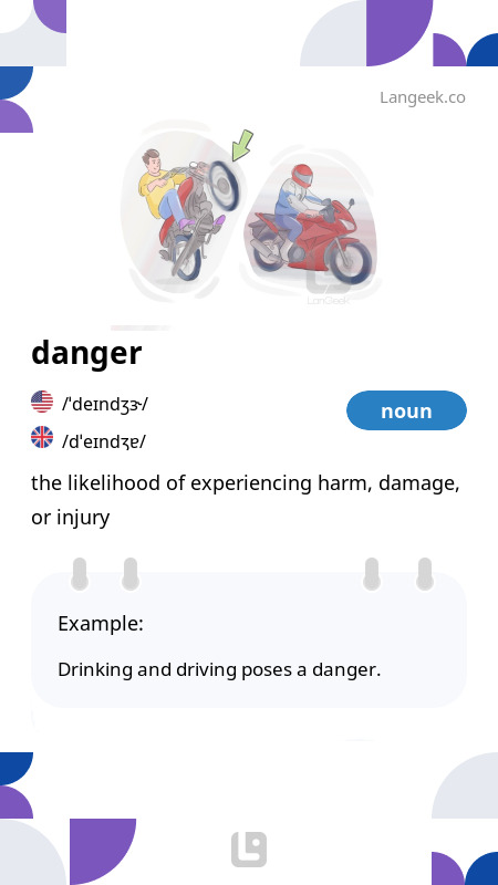 Definition & Meaning of "Danger" | Picture Dictionary