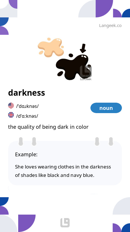 Definition & Meaning of "Darkness" | Picture Dictionary