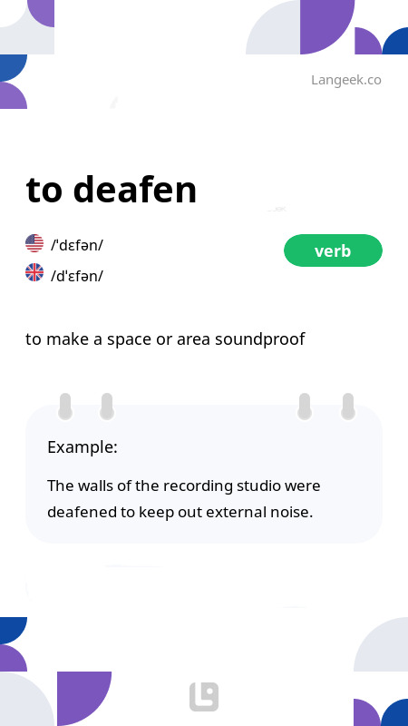 Definition & Meaning of "Deafen" | Picture Dictionary