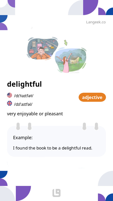 Definition & Meaning of "Delightful" | Picture Dictionary