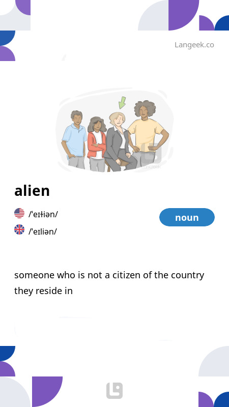Definition & Meaning of "Alien" | Picture Dictionary