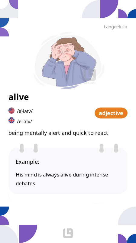 Definition & Meaning of "Alive" | Picture Dictionary