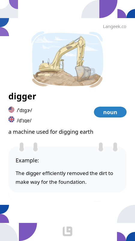 Definition & Meaning of "Digger" | Picture Dictionary