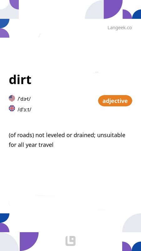Definition & Meaning of "Dirt" | Picture Dictionary