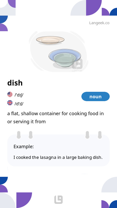 Definition & Meaning of "Dish" | Picture Dictionary