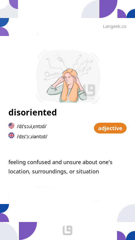 Definition & Meaning of "Disoriented" | Picture Dictionary