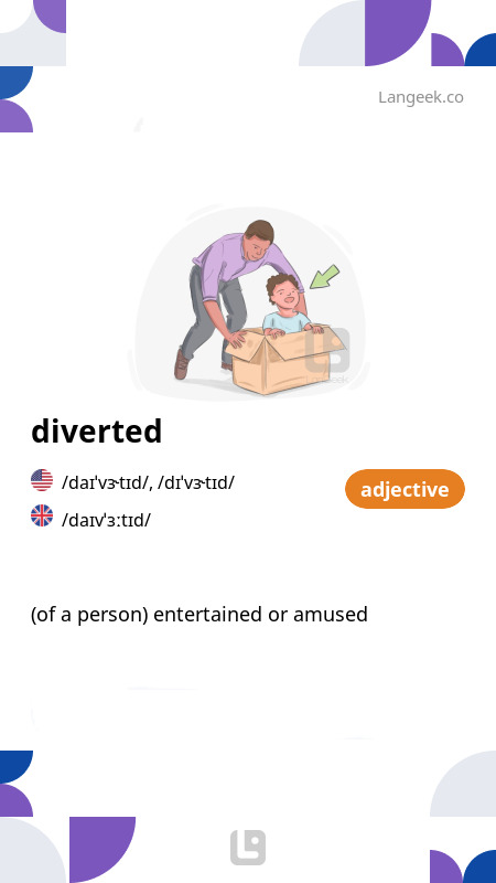 Definition & Meaning of "Diverted" | Picture Dictionary