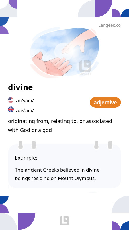 Definition & Meaning of "Divine" | Picture Dictionary