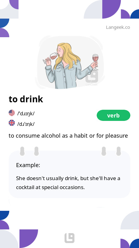 Definition & Meaning of "Drink" | Picture Dictionary
