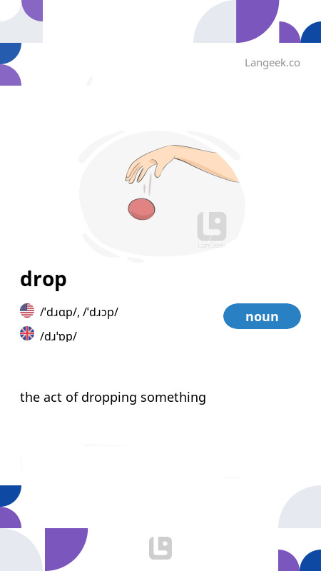 Definition & Meaning of "Drop" | Picture Dictionary